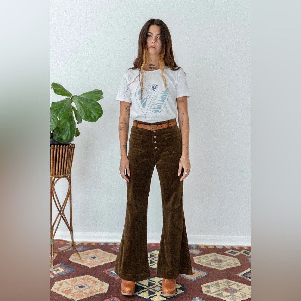 Golden Brown Dylan Chords In Hickory Bell Bottom Flar… - Gem